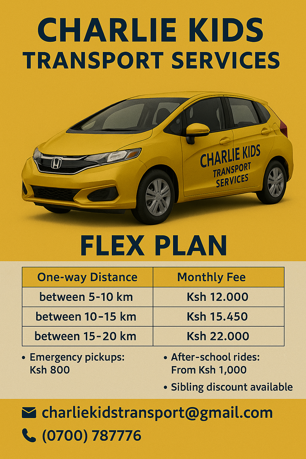 charlie Kids School Transport - transporting the future